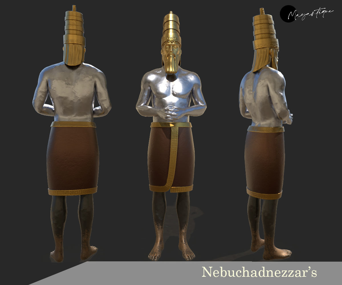Nebuchadnezzar Dream Statue 3D model | CGTrader