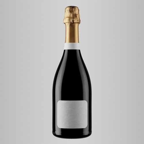 Sparkling Wine Photorealistic Bottle 3D Model Set 3D model | CGTrader