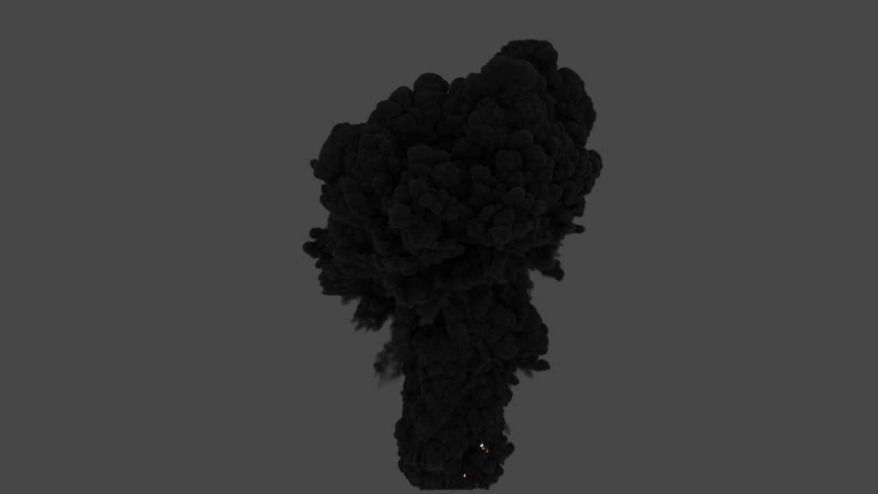 VDB Fire and smoke simulation 3D model | CGTrader