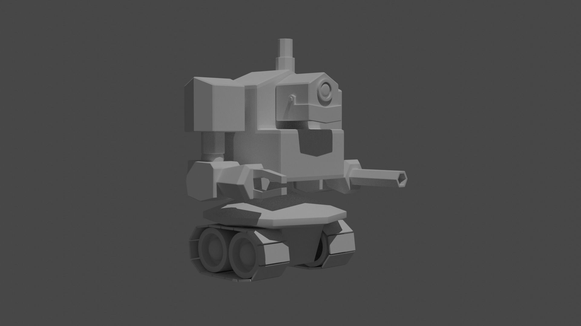 low poly Robot tank free VR / AR / low-poly 3D model | CGTrader