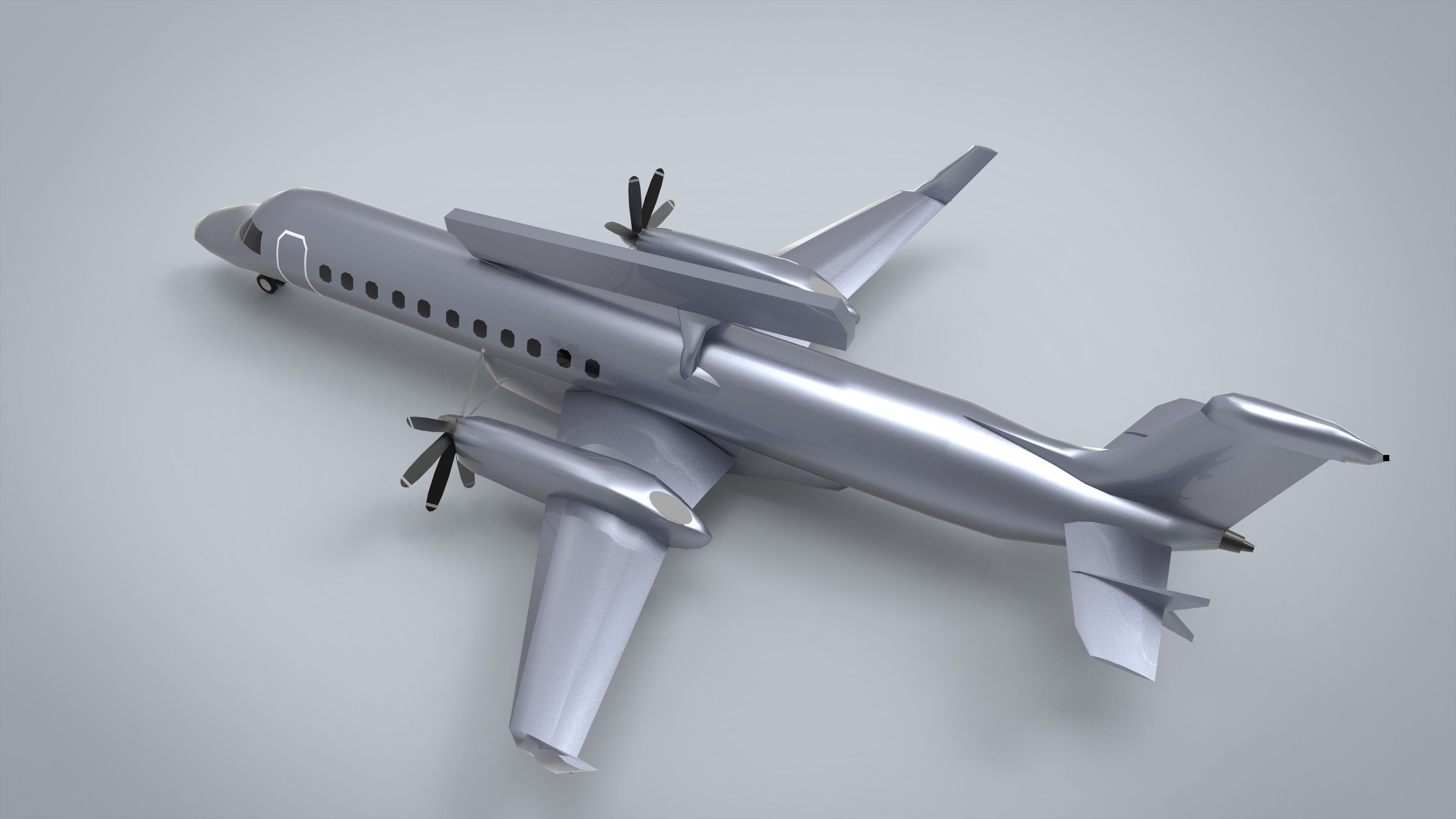 Saab 340 AEWC 3D model | CGTrader