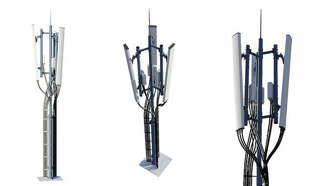 Telecommunication Tower 3D model | CGTrader
