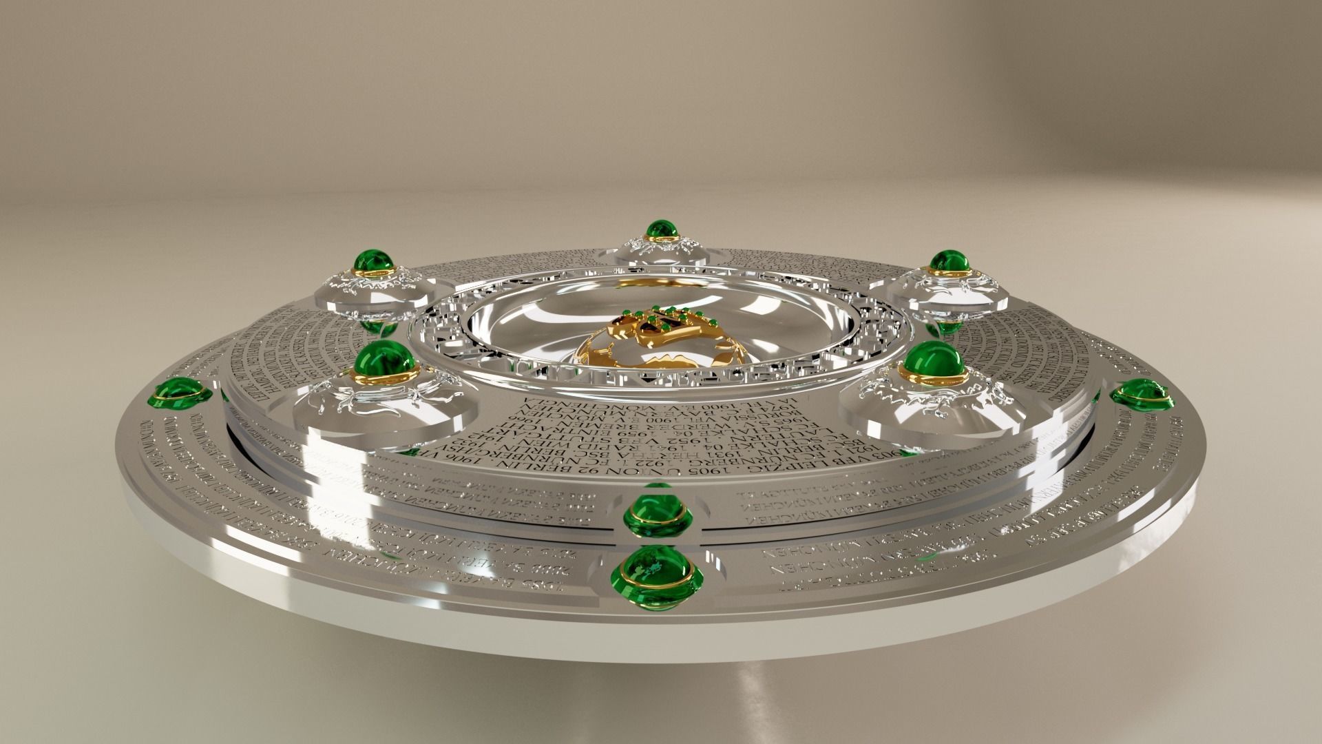 Meisterschale Bundesliga Trophy - updated 3D model | CGTrader