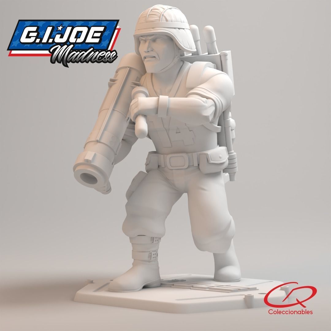 GI JOE Characters Bazooka GI JOE full-figure pose 02 3D model 3D ...