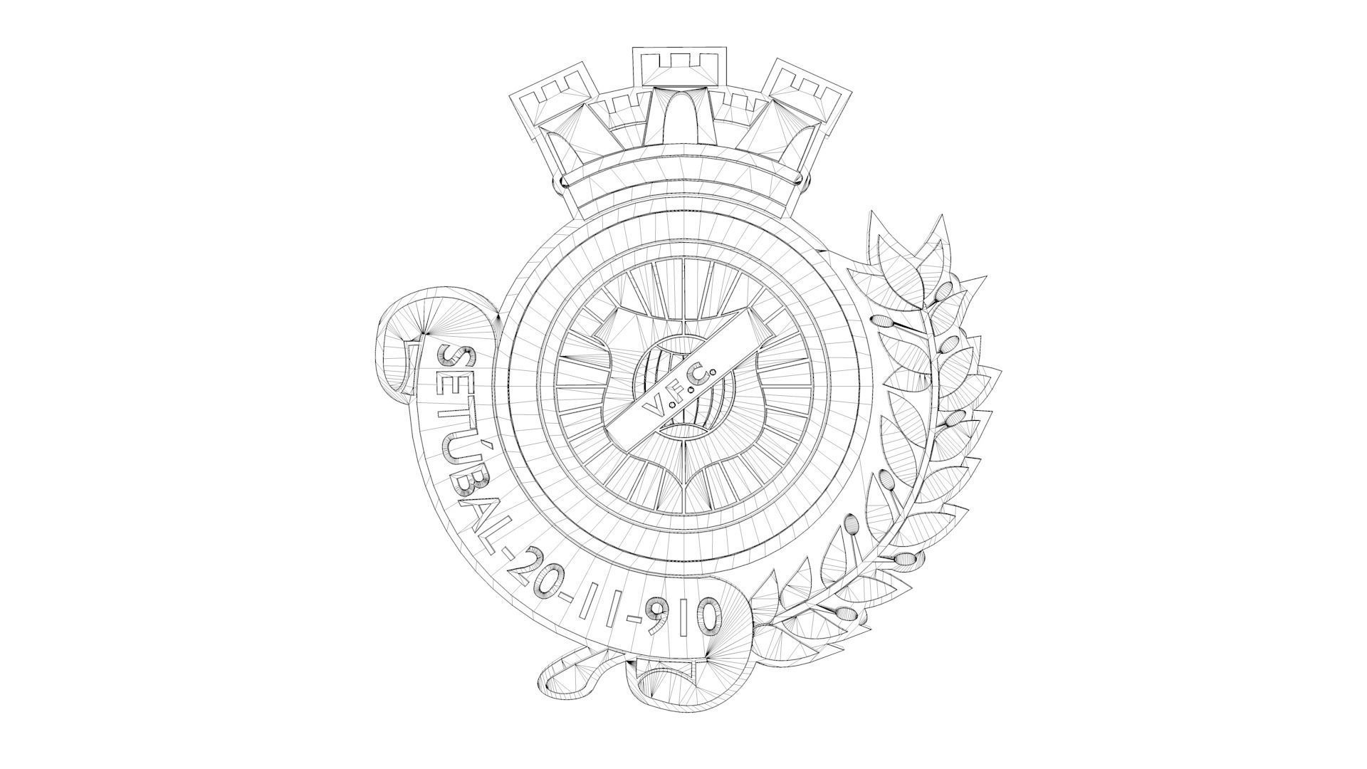 Vitoria Setubal Logo 3D model | CGTrader