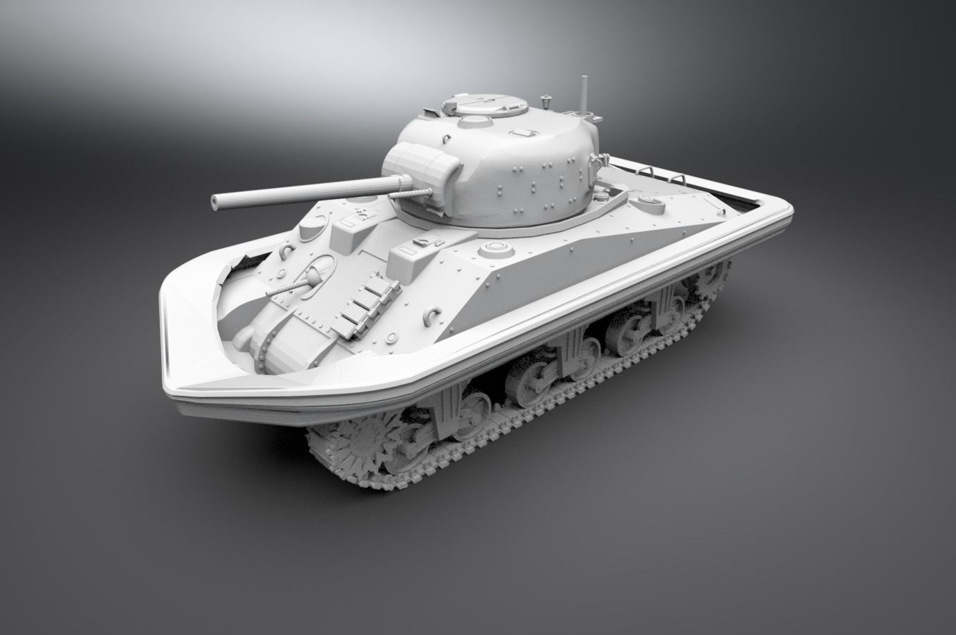Sherman Duplex Drive Scale Model 3D model 3D printable | CGTrader