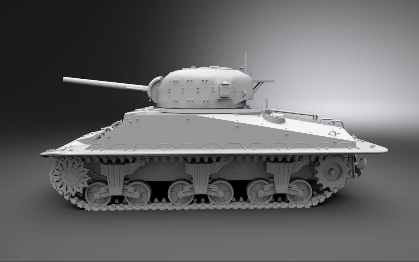 Sherman Duplex Drive Scale Model 3D model 3D printable | CGTrader