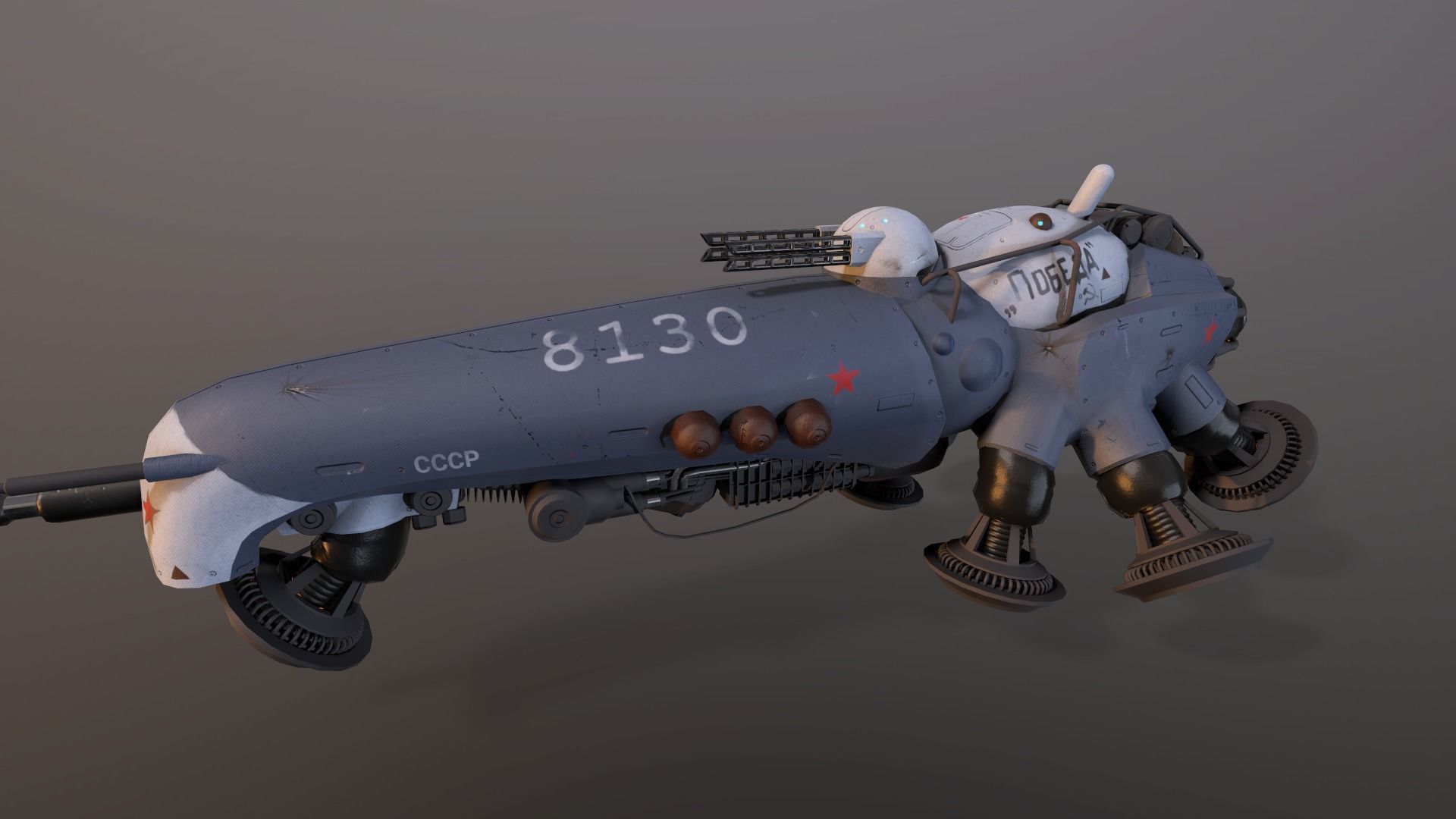 3D model RUSSIAN HOVERCRAFT TANK MK II VR / AR / low-poly | CGTrader