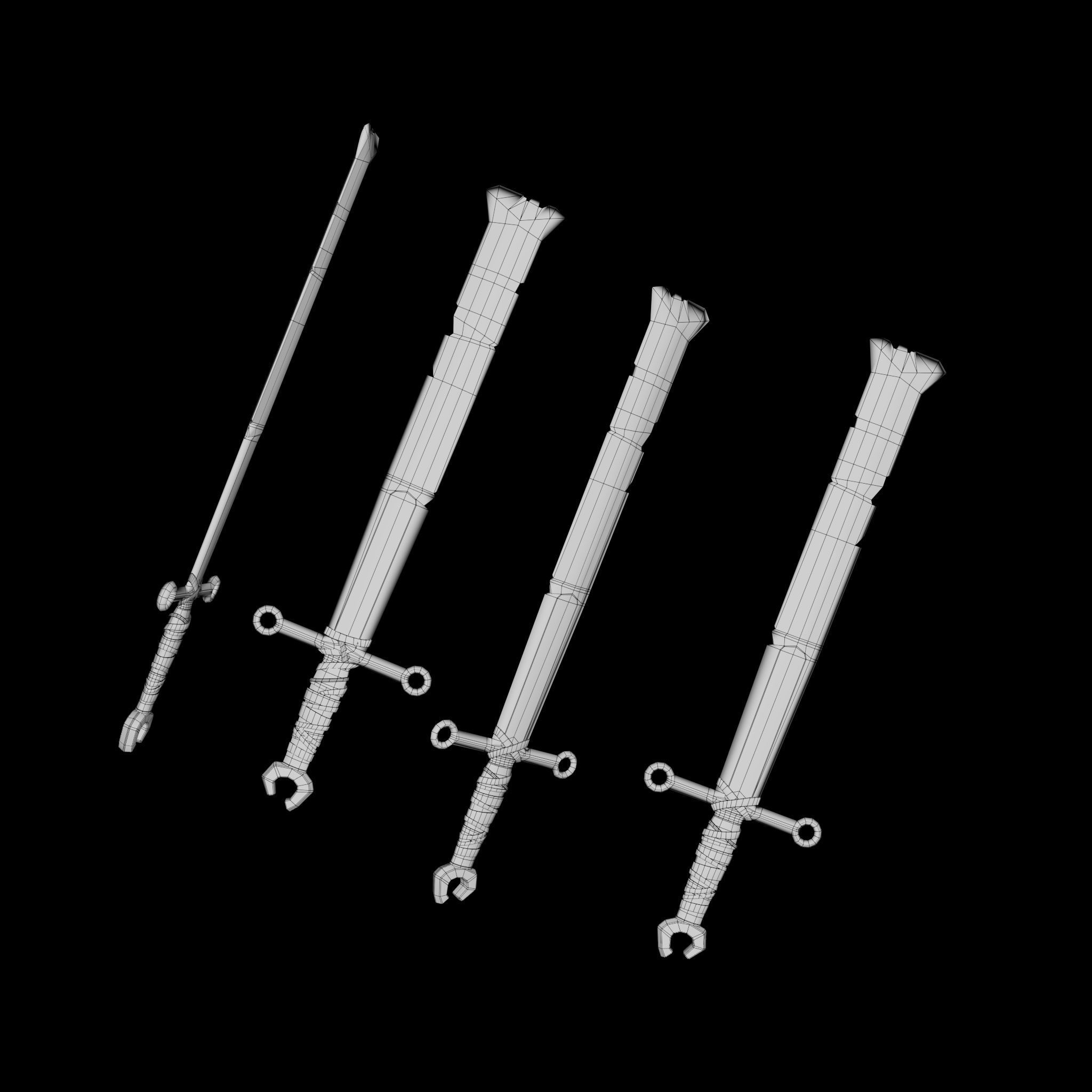 3D model Fantasy Broad Sword VR / AR / low-poly | CGTrader