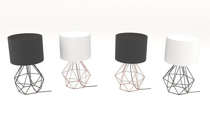 geometric frame lamp 3D model | CGTrader
