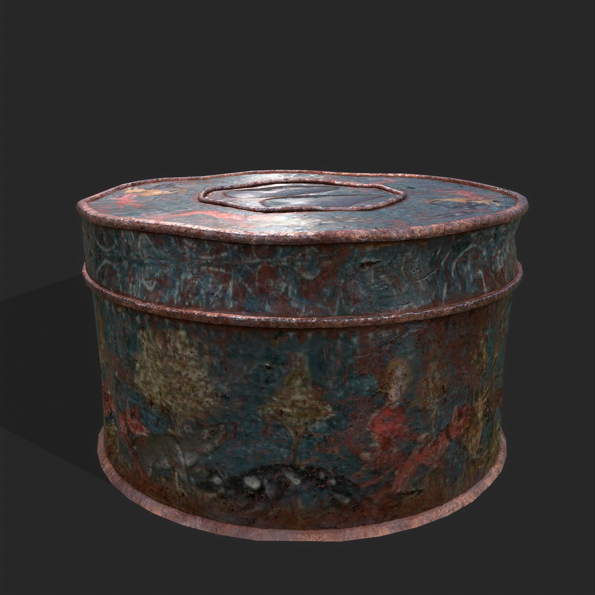 3D model Medieval Circular Container VR / AR / low-poly | CGTrader