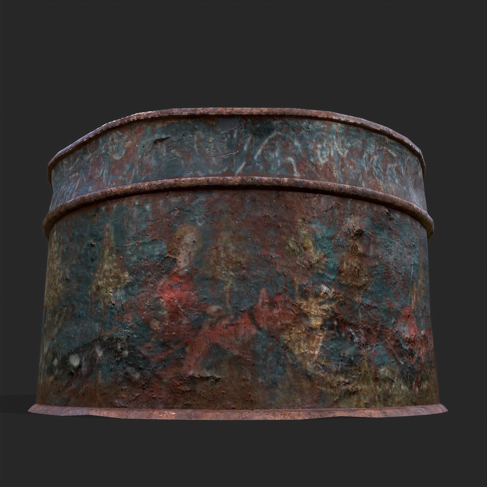 3D model Medieval Circular Container VR / AR / low-poly | CGTrader