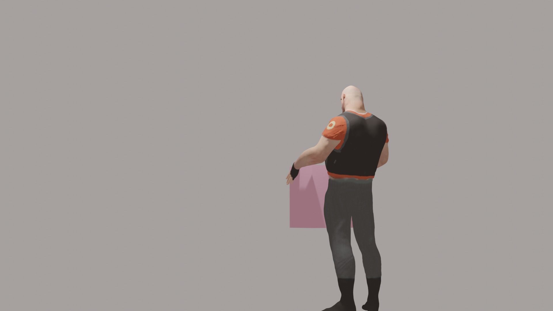 3D model Team fortress 2 inspired realistic heavy VR / AR / low-poly ...