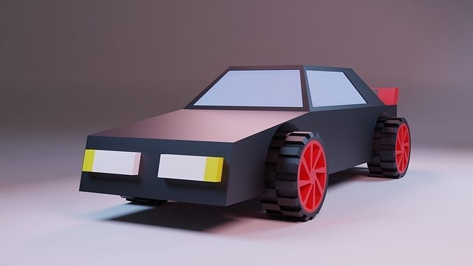 3D model Low polly sports car VR / AR / low-poly | CGTrader