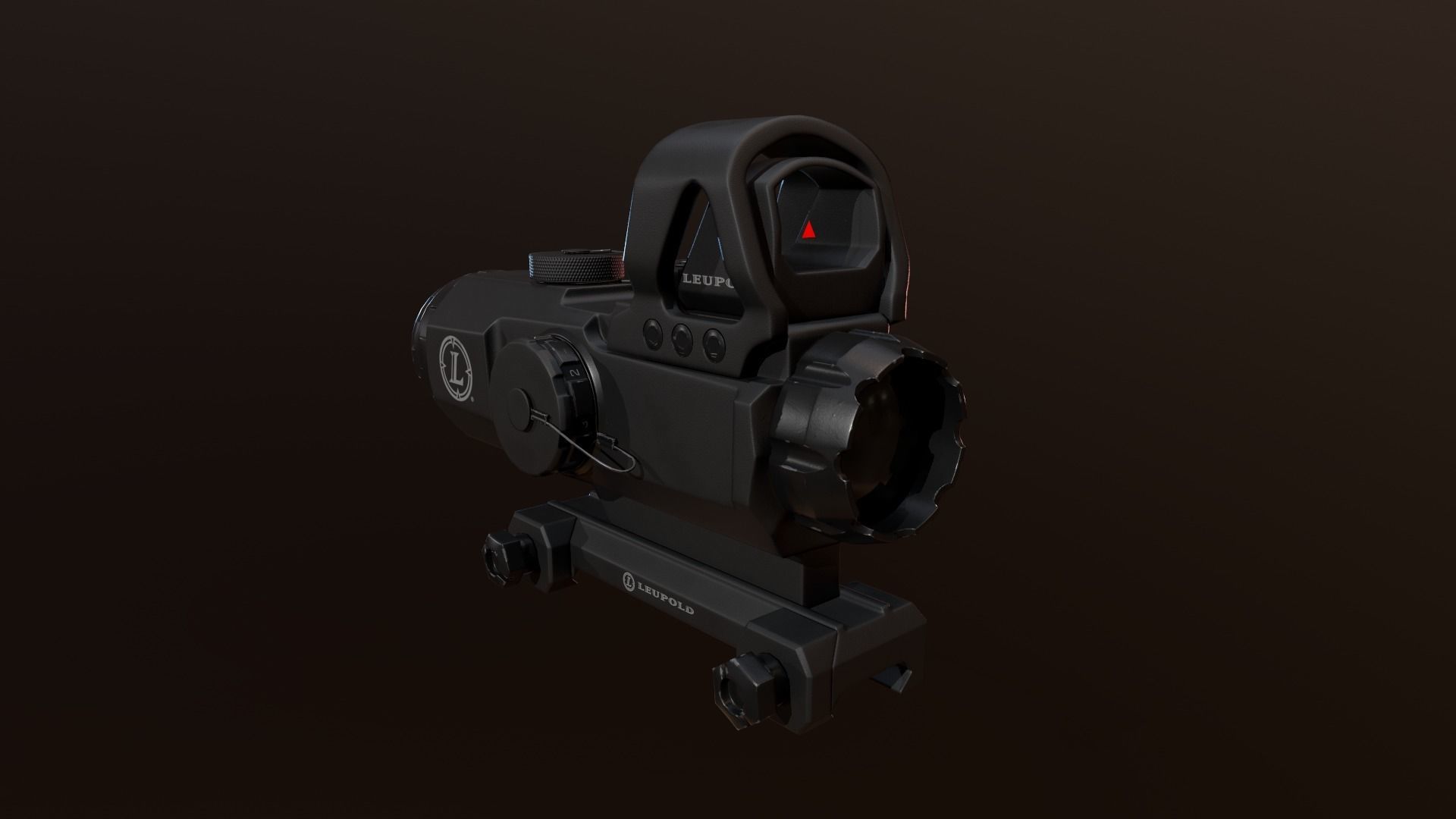 3D model Leupold HAMR With Deltapoint 2 aimpoint VR / AR / low-poly ...
