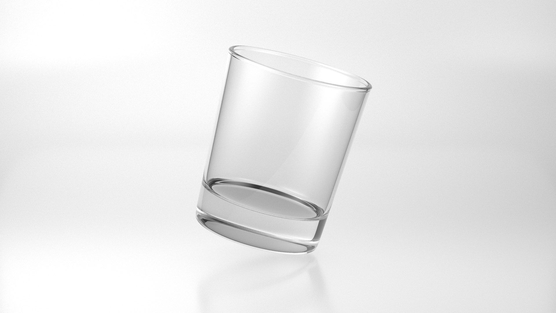 3D model 3D Glass Model of water VR / AR / low-poly | CGTrader