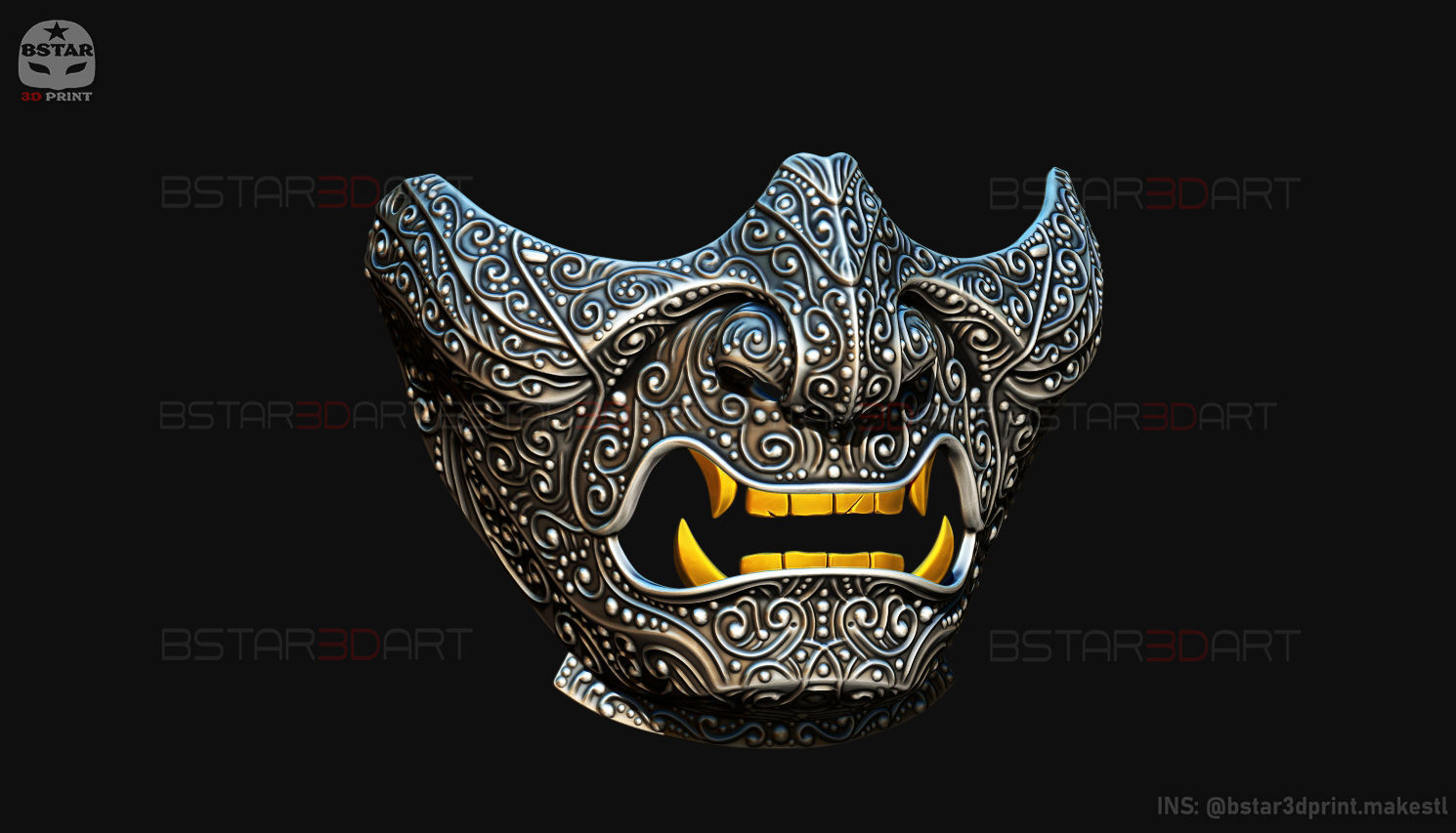 Ghost Of Tsushima - Ghost Mask Carved - Samurai Cosplay Mask 3D model ...