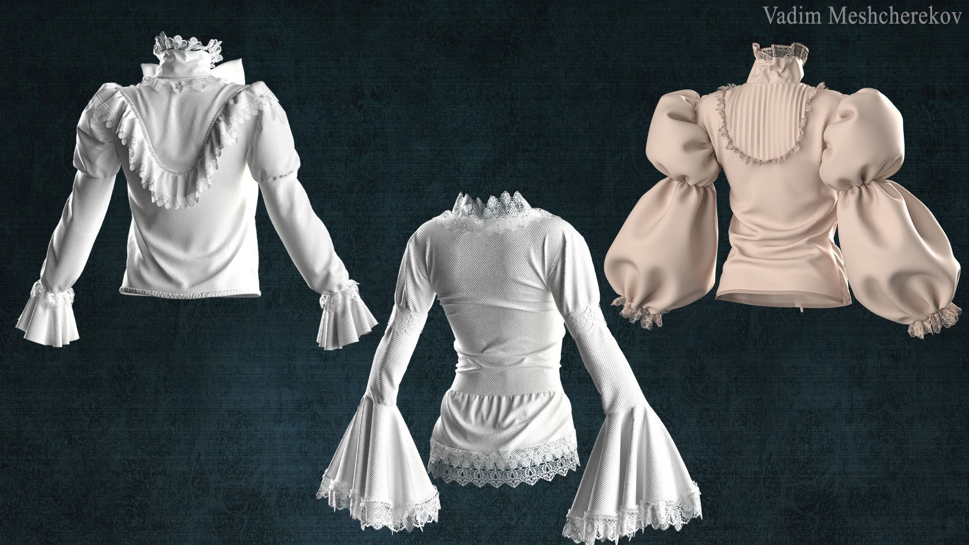 Vintage Shirts 3D model | CGTrader