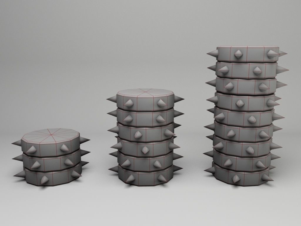 Modular Obstacles Pack 2 for Game Low-poly 3D model free VR / AR / low ...