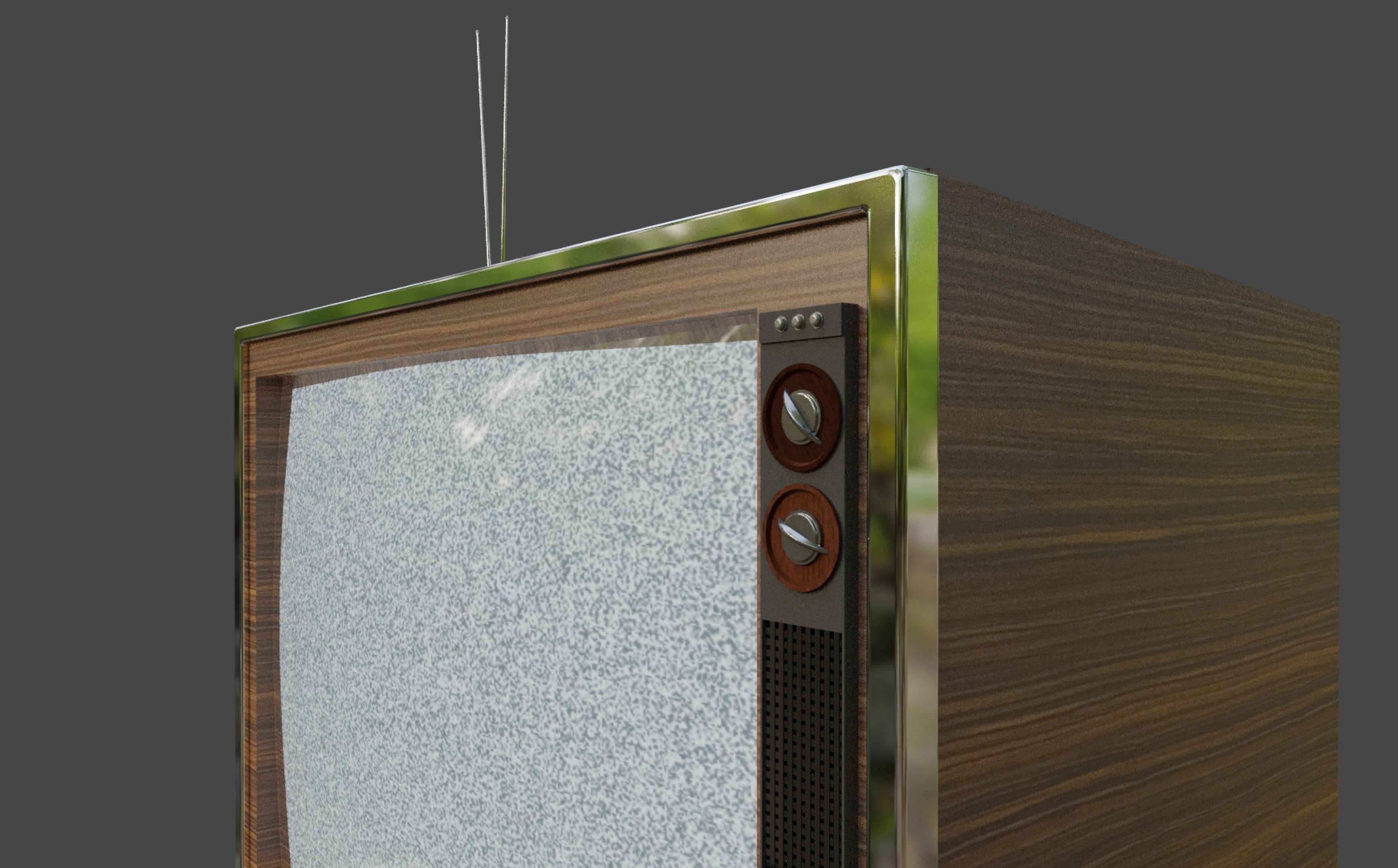 3D model Old School TV - Low Poly VR / AR / low-poly | CGTrader
