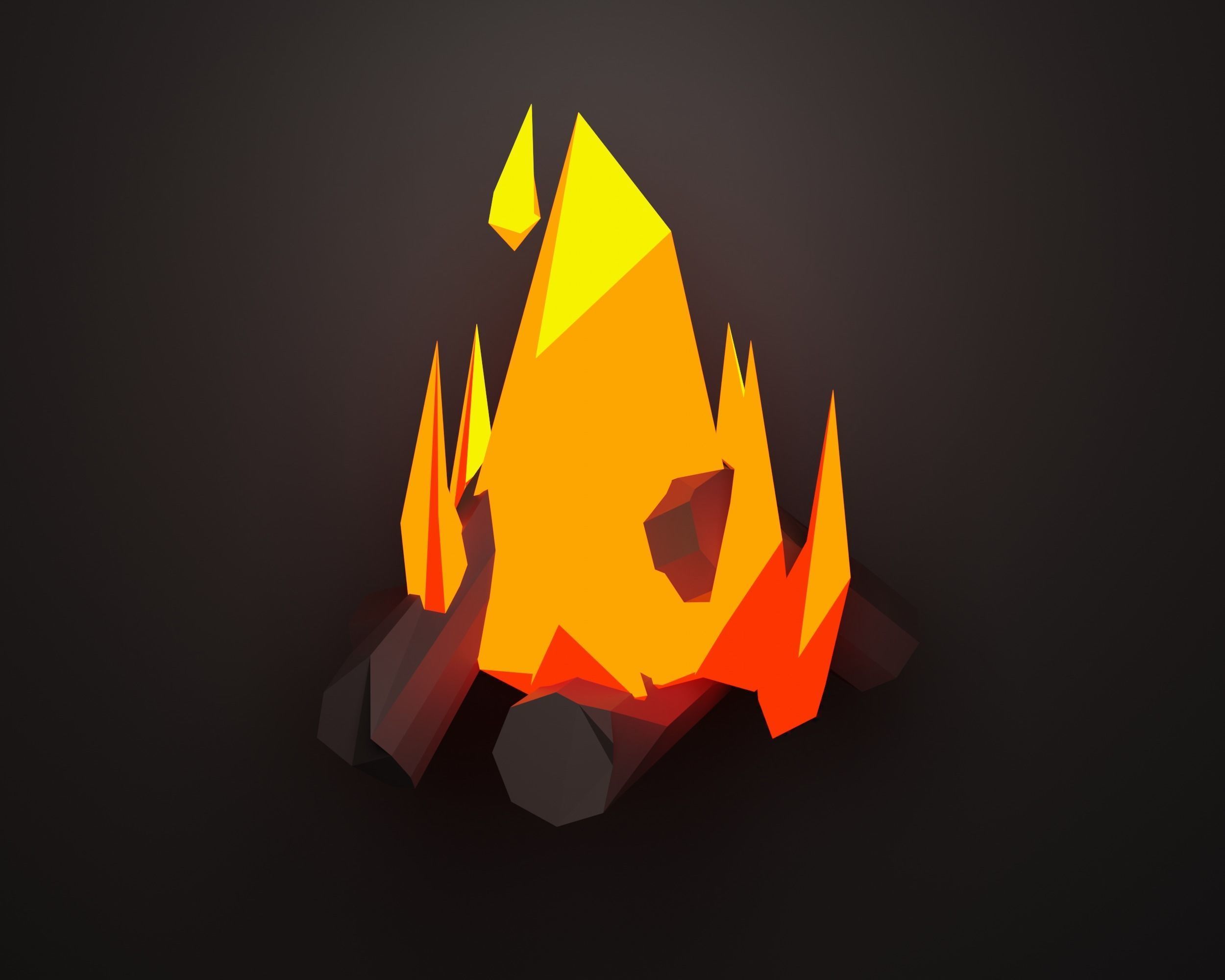 3D model Campfire bonfire VR / AR / low-poly | CGTrader
