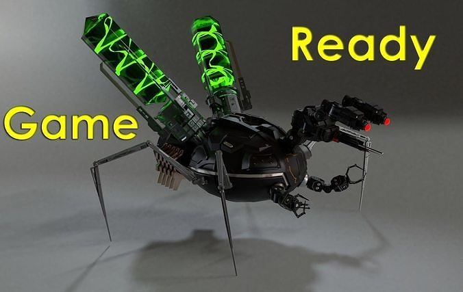 3D model Virus Bot Game Ready VR / AR / low-poly | CGTrader