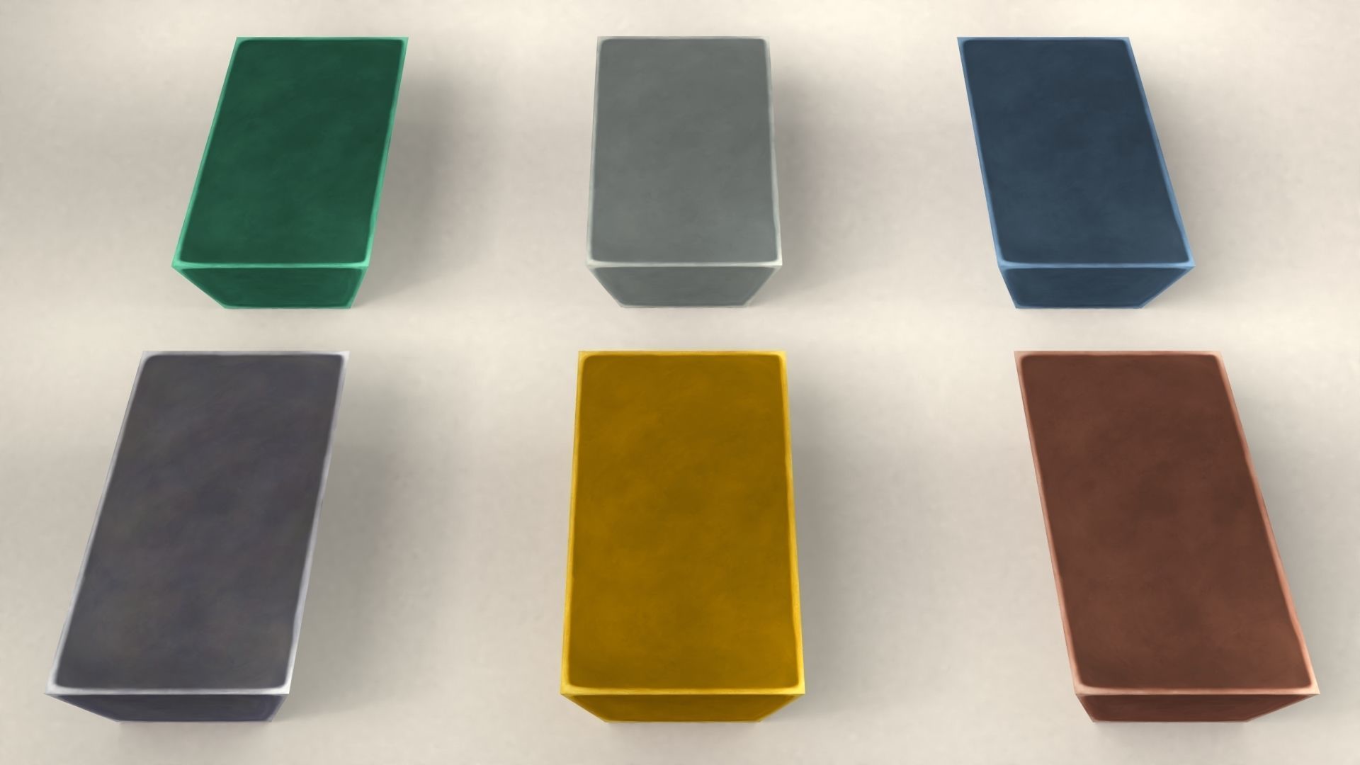 Hand-painted ingots pack free VR / AR / low-poly 3D model | CGTrader