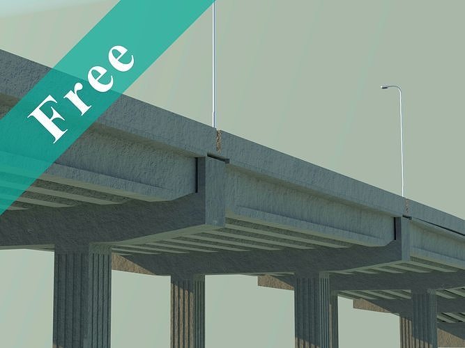 Roadway Bridge free 3D model | CGTrader