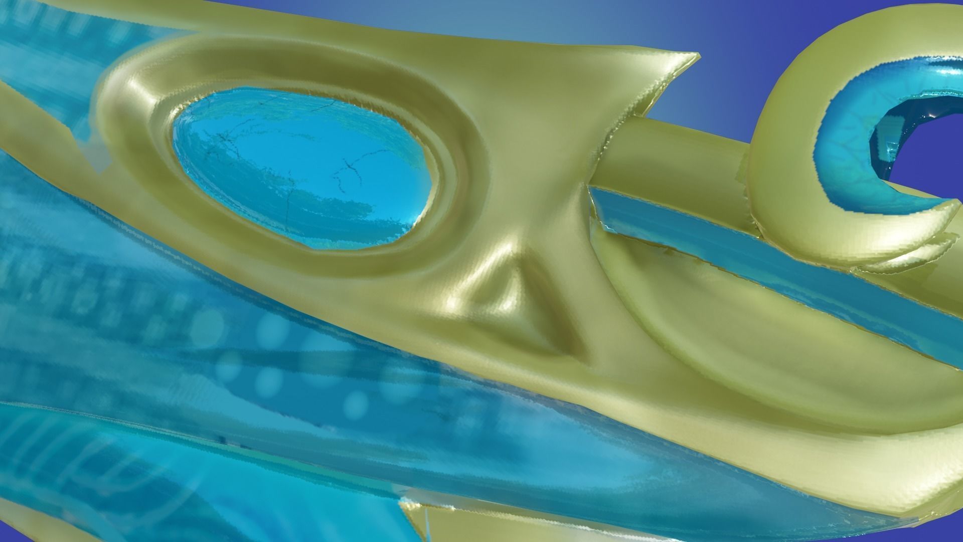 3D model blue dagger PBR low poly game ready VR / AR / low-poly | CGTrader