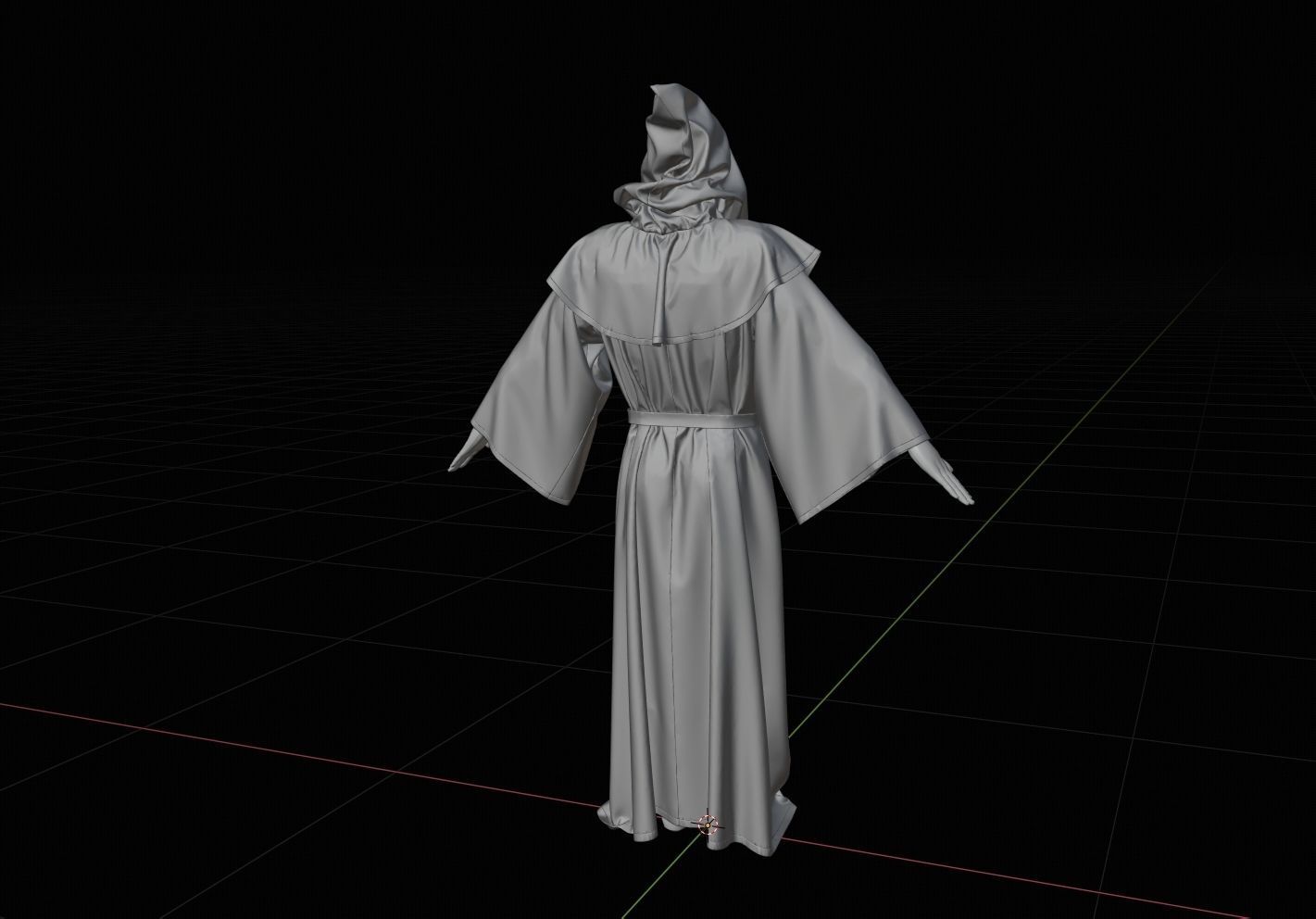 Medieval monk robe 3D model | CGTrader