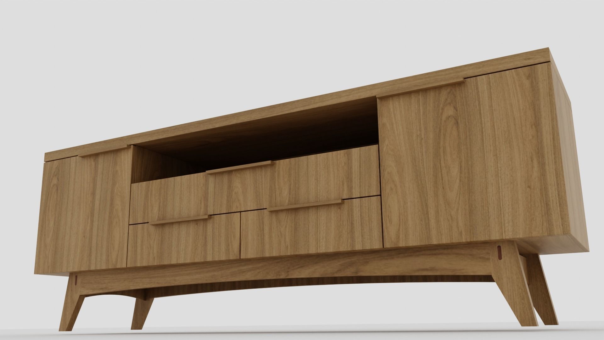 TV console rack 3D model | CGTrader
