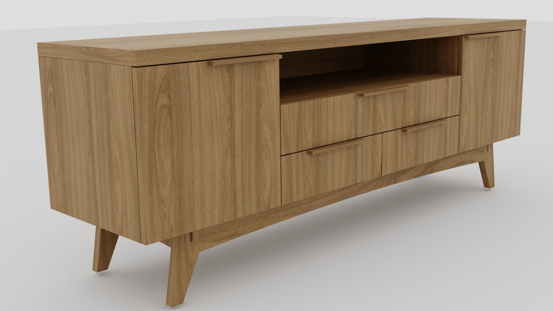 TV console rack 3D model | CGTrader