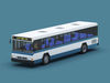 3D model Cartoon Stylized City Bus Classic 80s VR / AR / low-poly ...