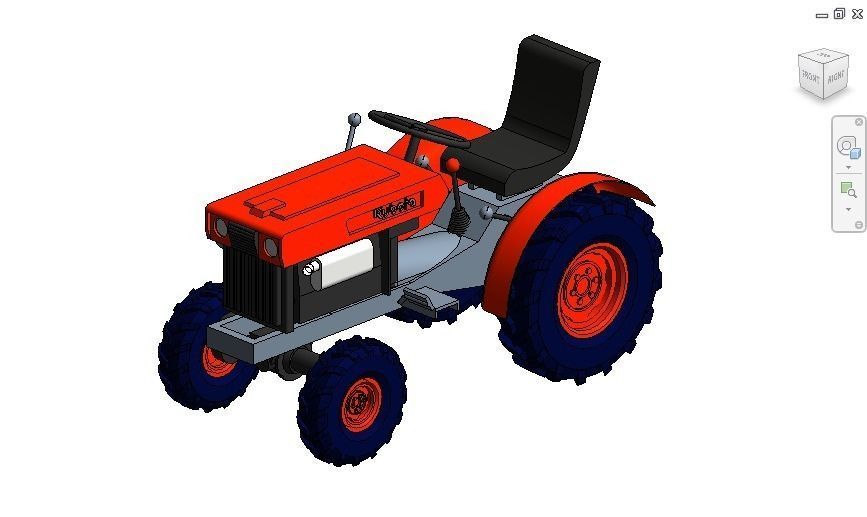 Revit Tractor 3D model | CGTrader