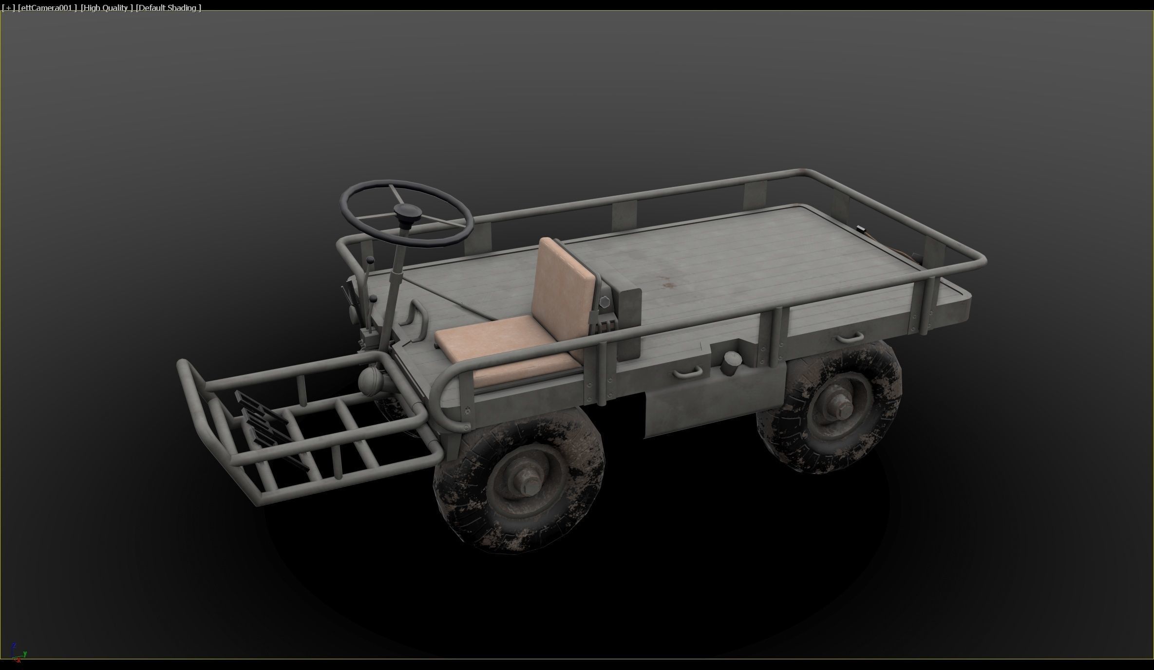 3D model M274 - 4x4 Utility Platform Truck - Mule VR / AR / low-poly ...