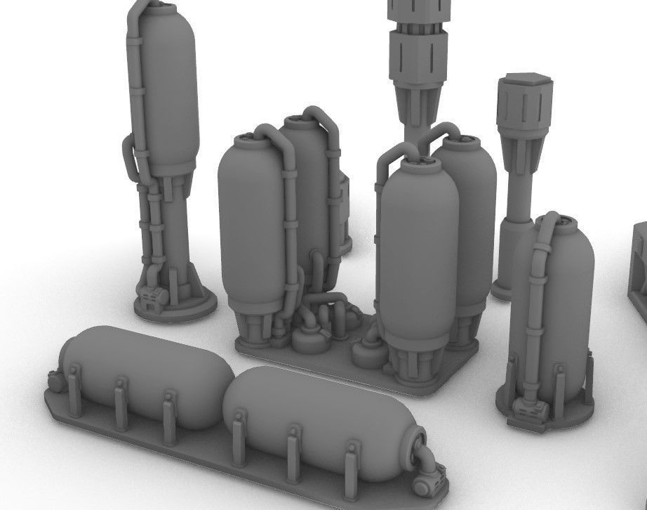 Infrastructure and Objectives Pack 05 3D model 3D printable | CGTrader