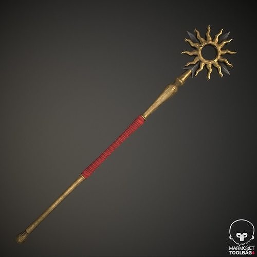 3D model Staff of sun VR / AR / low-poly | CGTrader