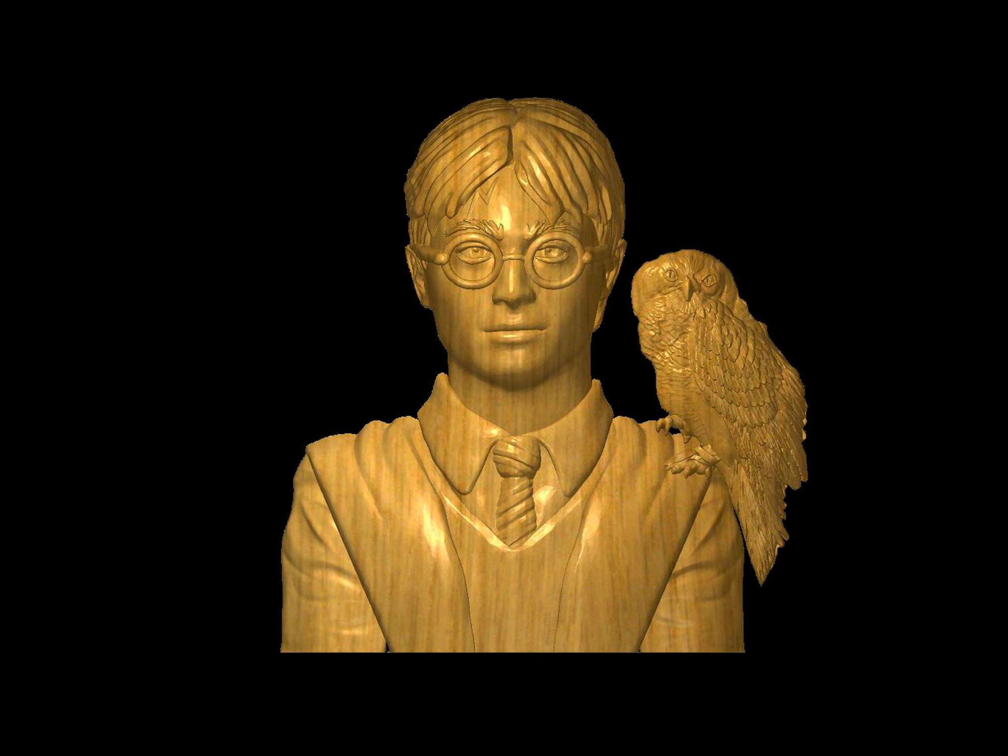 Harry Potter 3d model for cnc machines and 3d printers 3D model | CGTrader