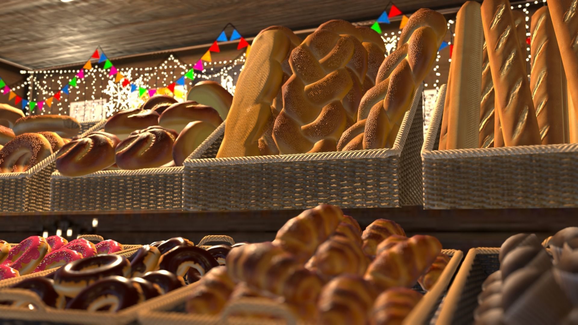 3D model Christmas Mini Market VR / AR / low-poly | CGTrader