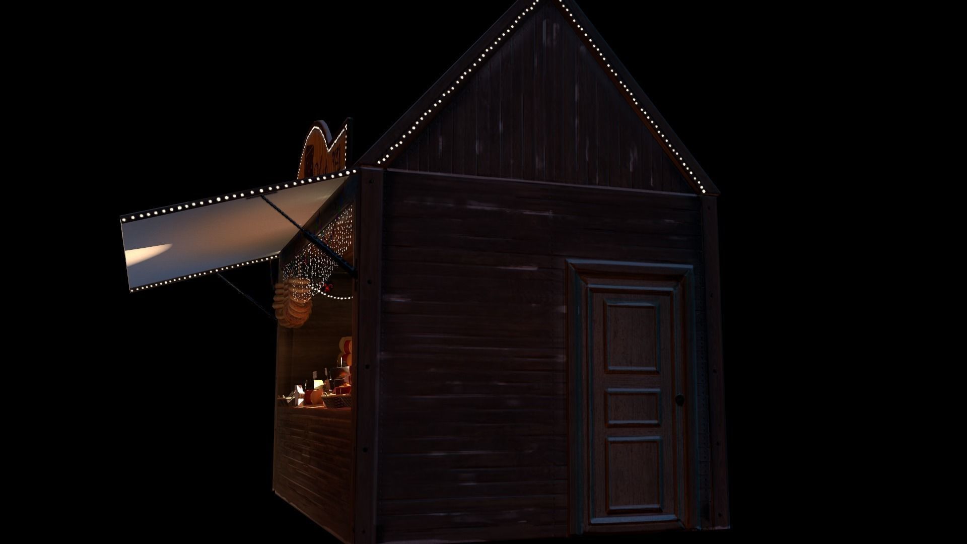 3D model Christmas Mini Market VR / AR / low-poly | CGTrader