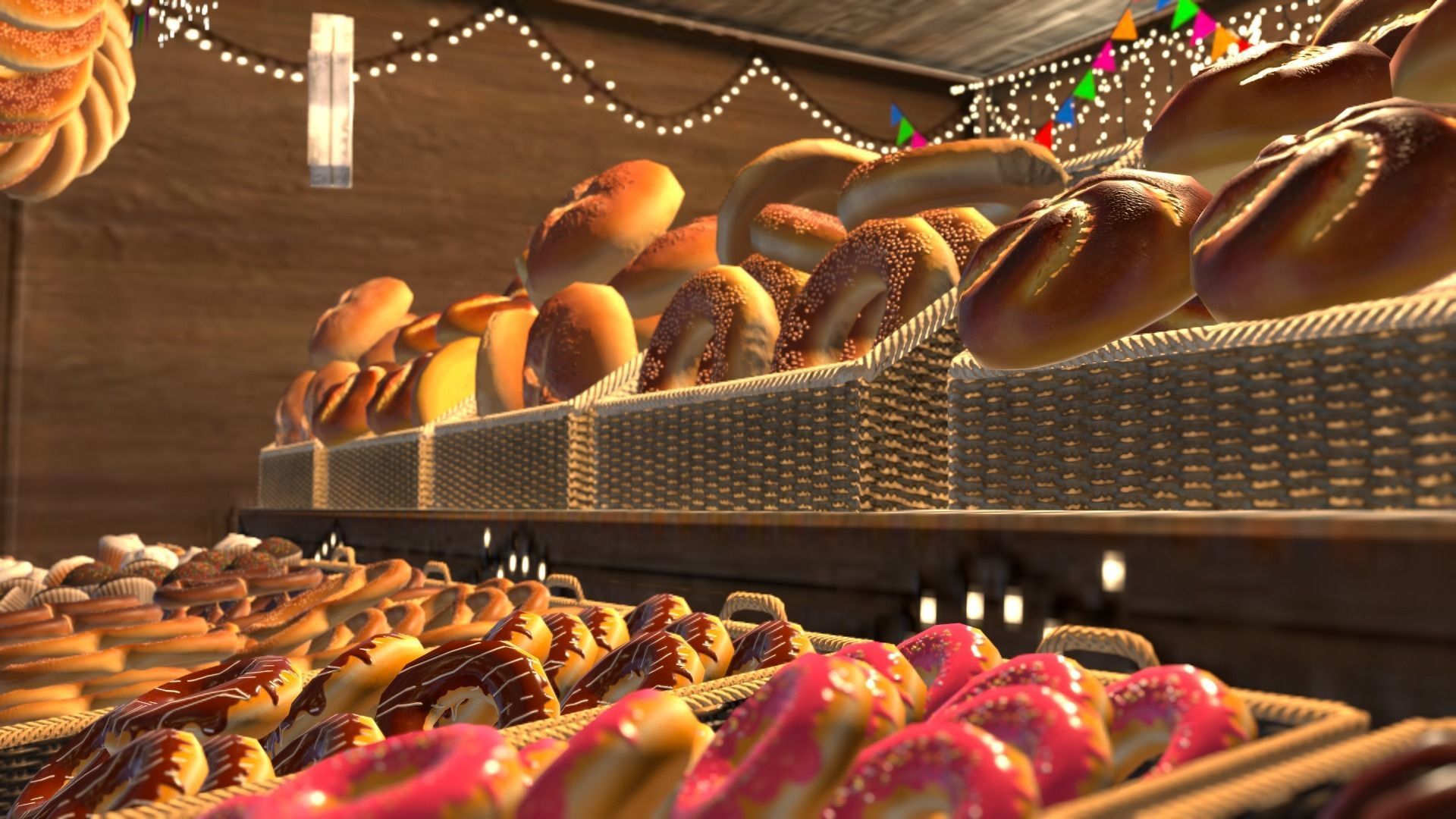 3D model Christmas Mini Market VR / AR / low-poly | CGTrader