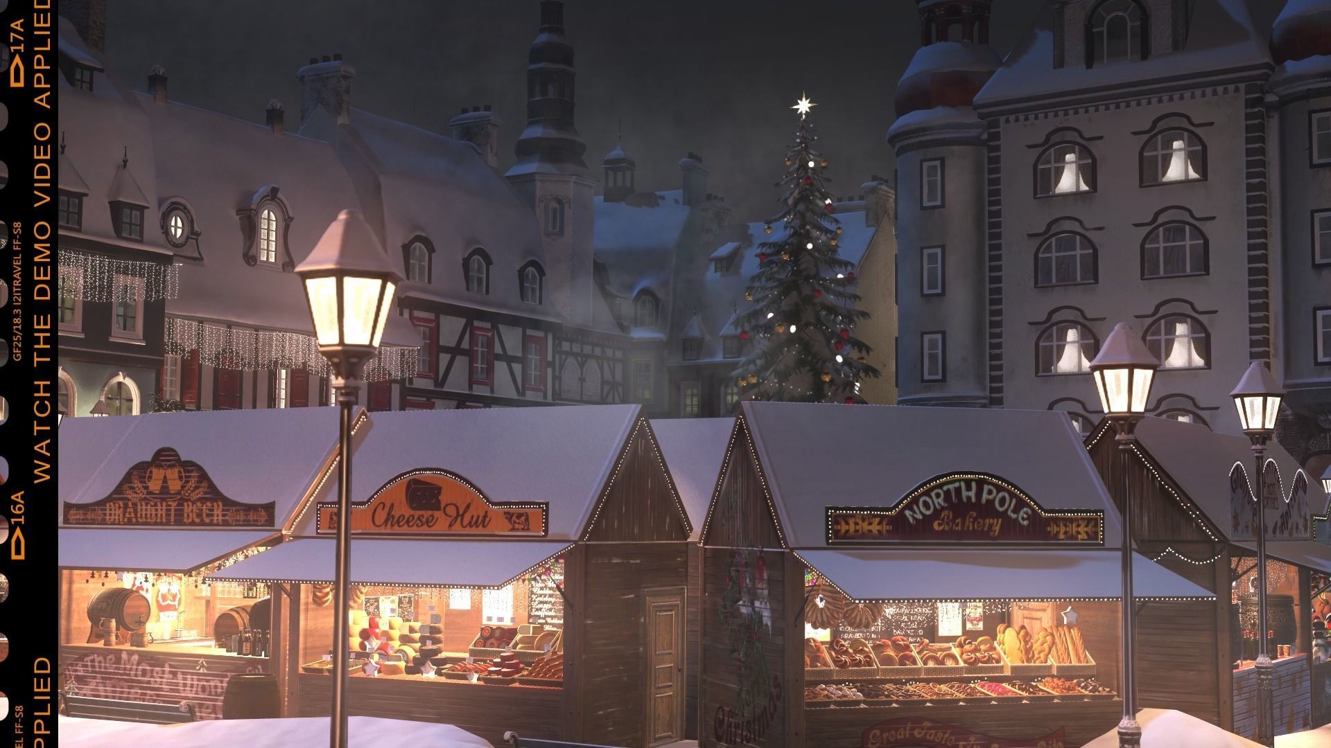 3D model Christmas Mini Market VR / AR / low-poly | CGTrader