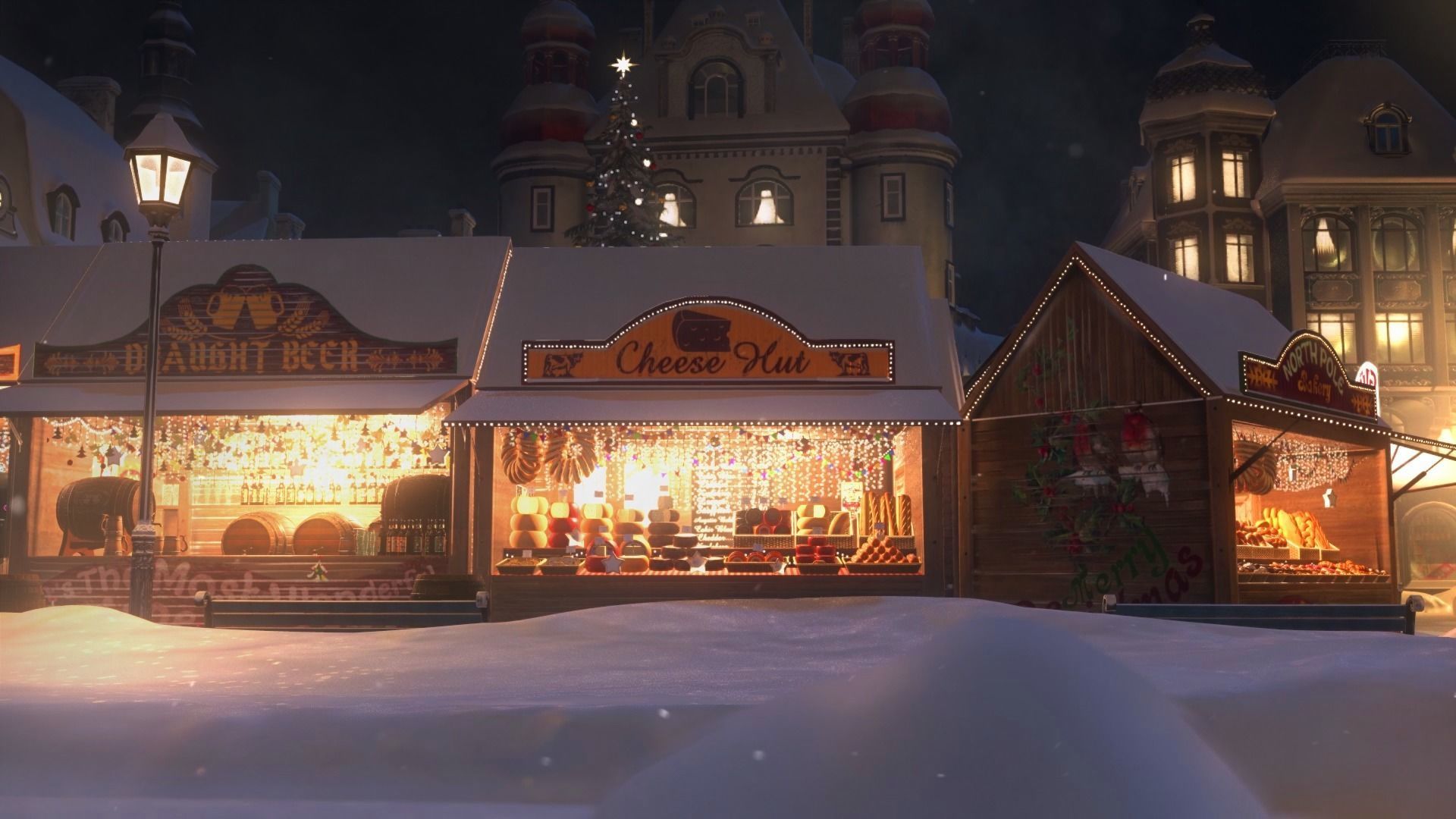 3D model Christmas Mini Market VR / AR / low-poly | CGTrader