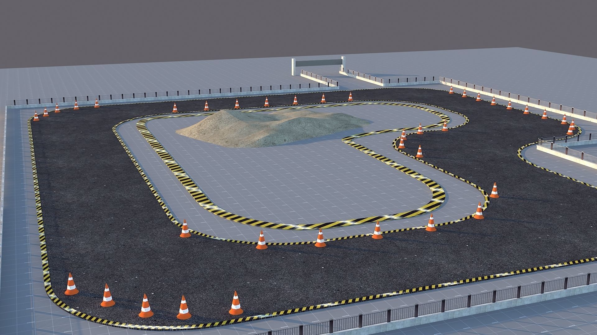3D model Drift Circuit Race Track VR / AR / low-poly | CGTrader