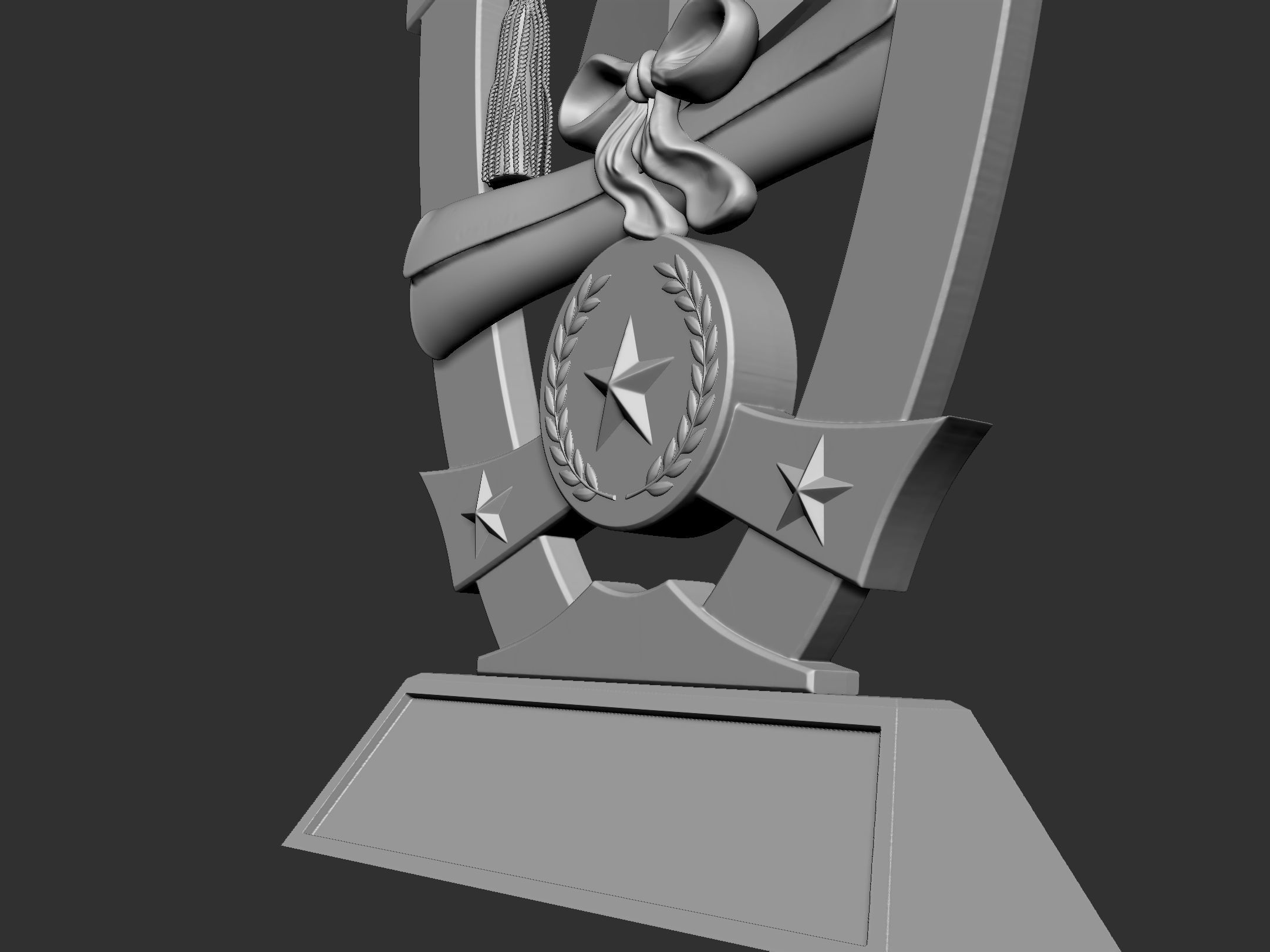 Graduation Plaque 3D model 3D printable | CGTrader