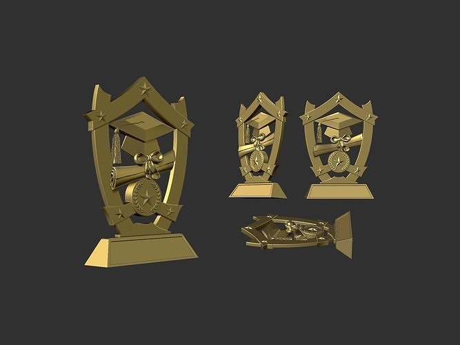 Graduation Plaque 3D model 3D printable | CGTrader