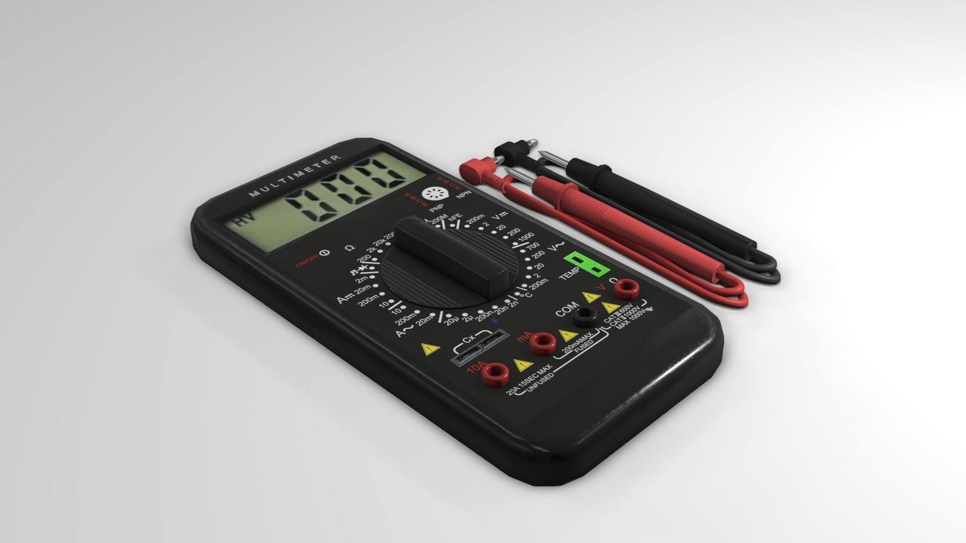 3D model Multimeter digital VR / AR / low-poly | CGTrader