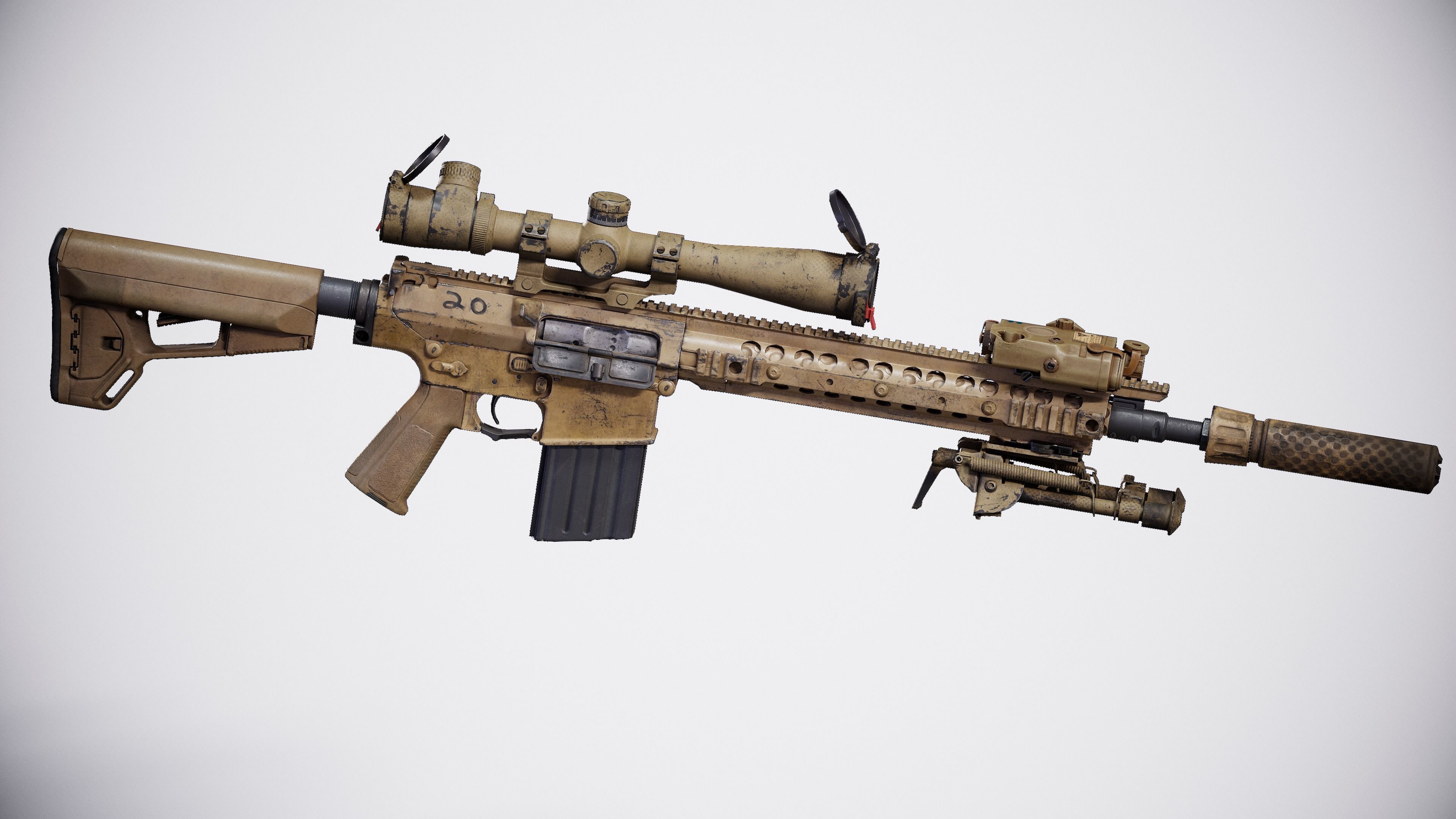 3D model KAC M110k1 VR / AR / low-poly | CGTrader