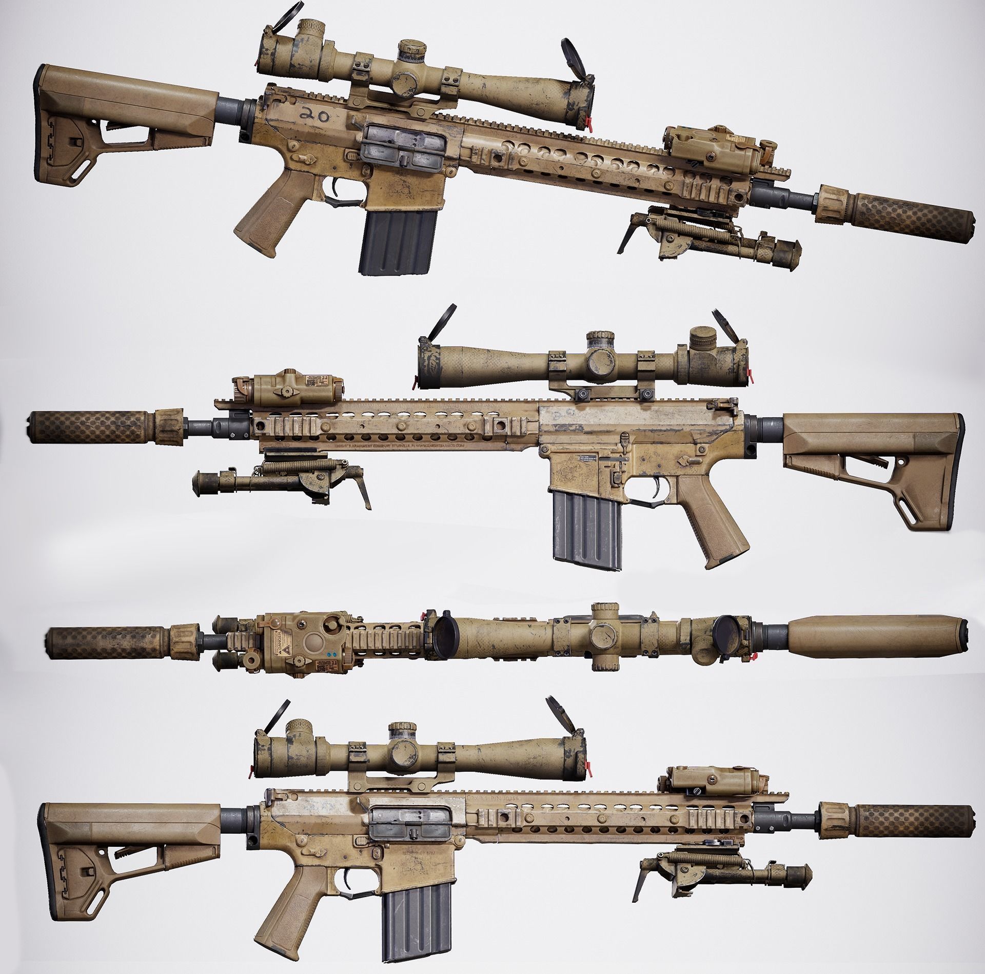 3D model KAC M110k1 VR / AR / low-poly | CGTrader