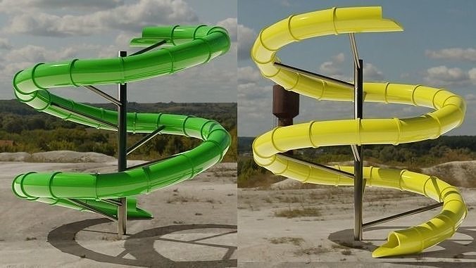 3D Model Collection Water Slide 3D models VR / AR / low-poly | CGTrader